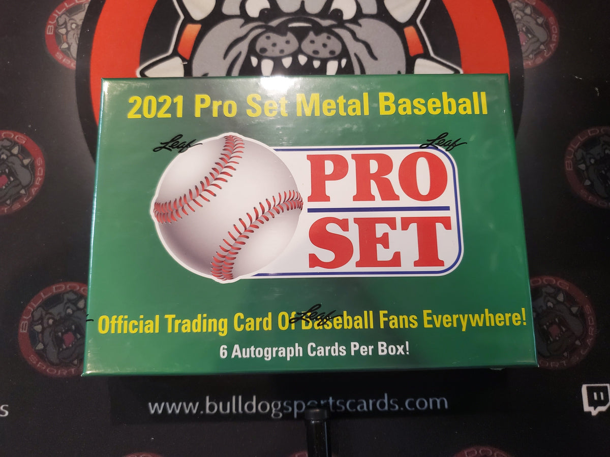 2021 Leaf Pro Set Metal Baseball Hobby Box – Bulldog Sports Cards ...